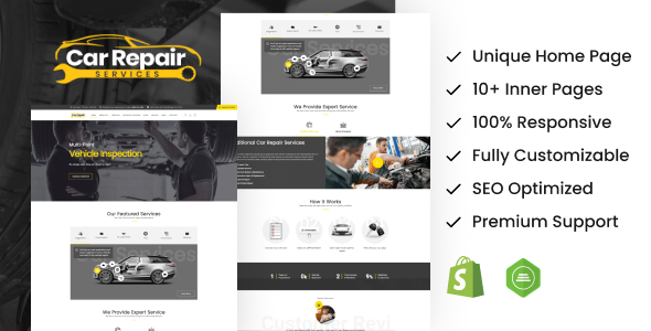 ProCar - Car Repair Service Shopify Theme by SmartDataSoft | ThemeForest